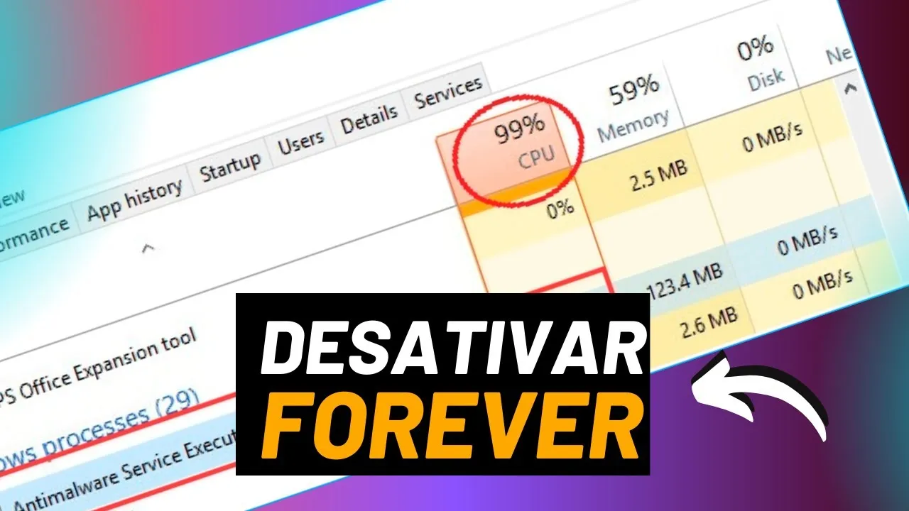 Como Desativar O Antimalware Service Executable No Windows 10 E 11 ...